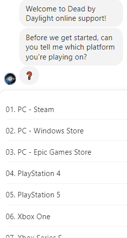 I need to contact Support – Dead by Daylight